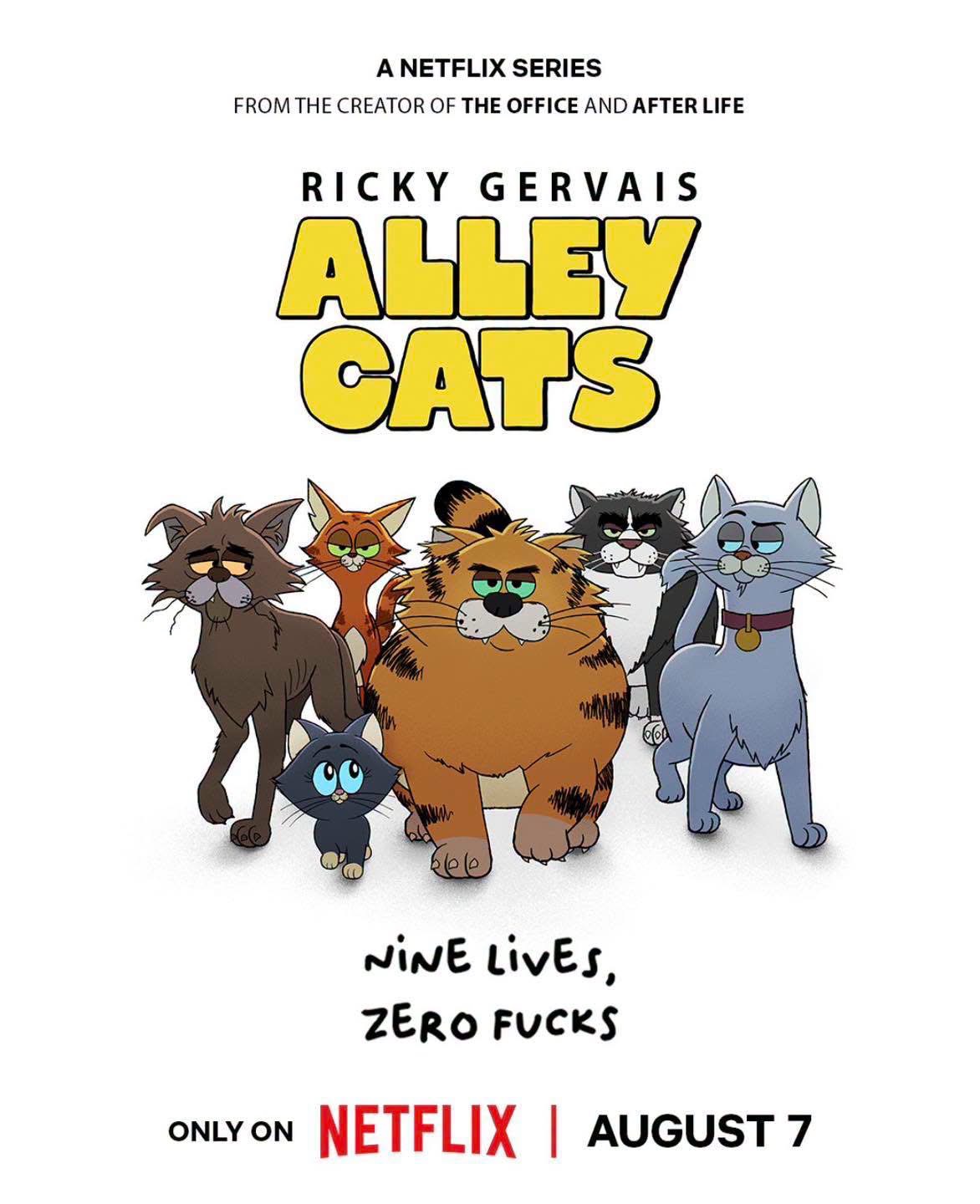 Nine Lives, Zero Fucks: Netflix Drops Trailer for Ricky Gervais' Foul ...